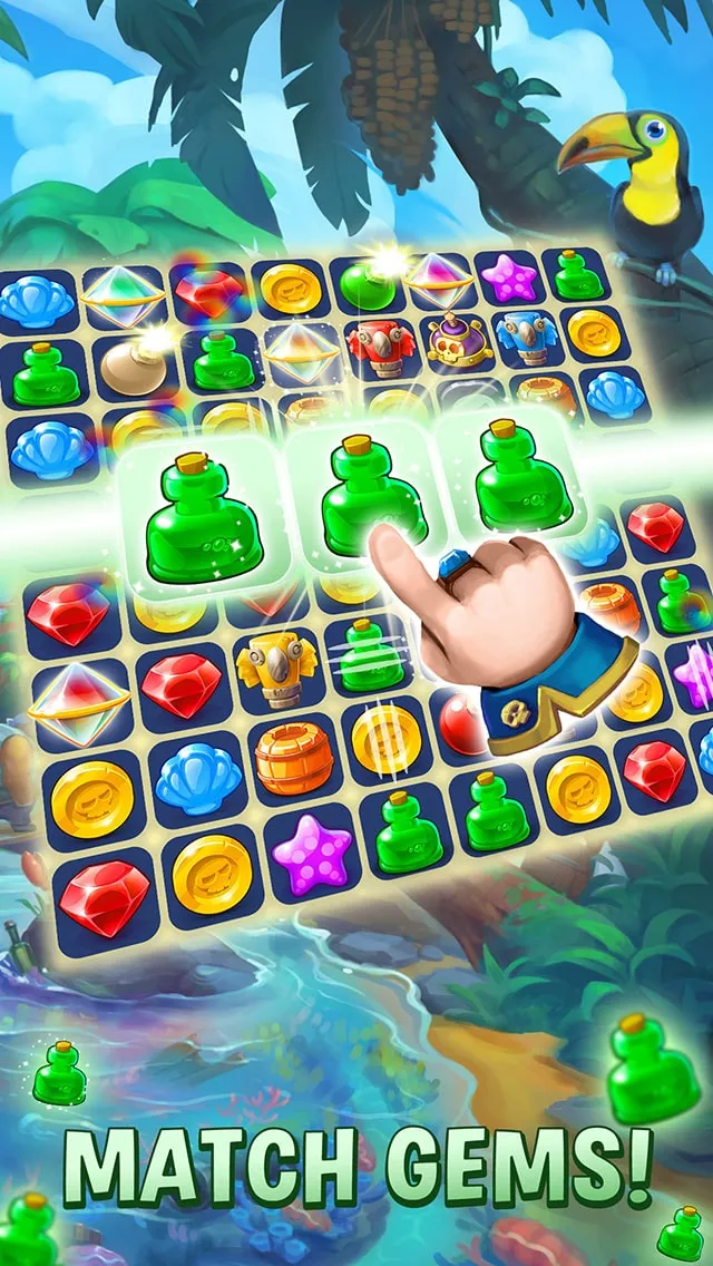 Pirates & Pearls®: Matching gems・Building forts