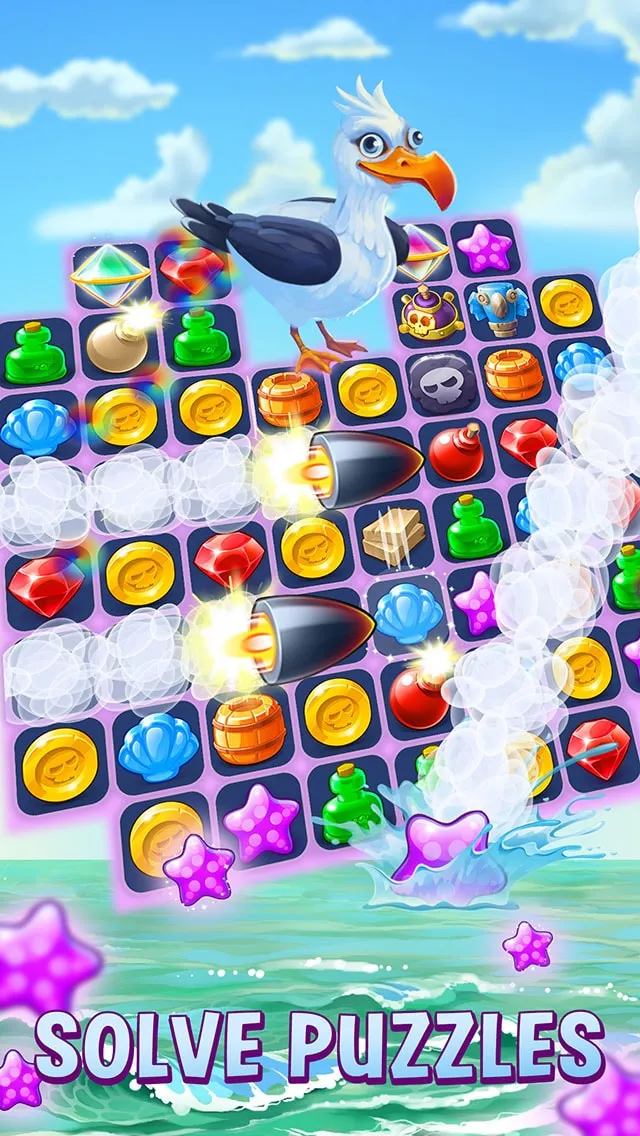 Pirates & Pearls®: Matching gems・Building forts