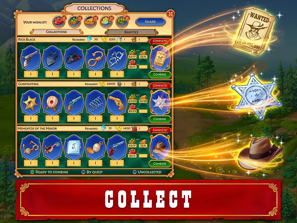 Jewels of the Wild West® Match 3 City Building Game