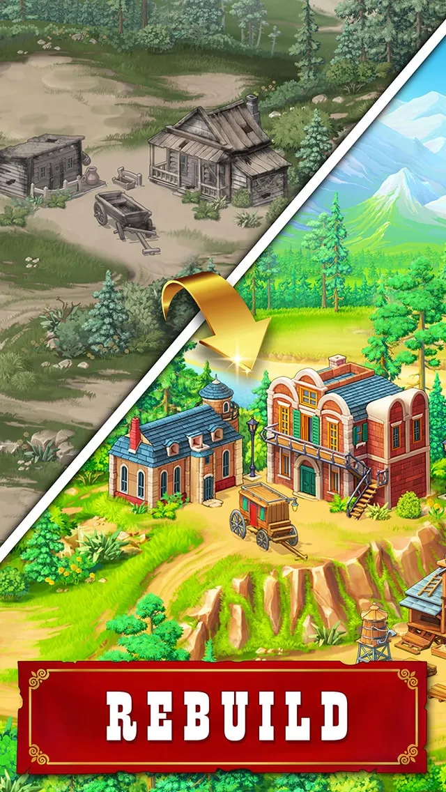 Jewels of the Wild West® Match 3 City Building Game