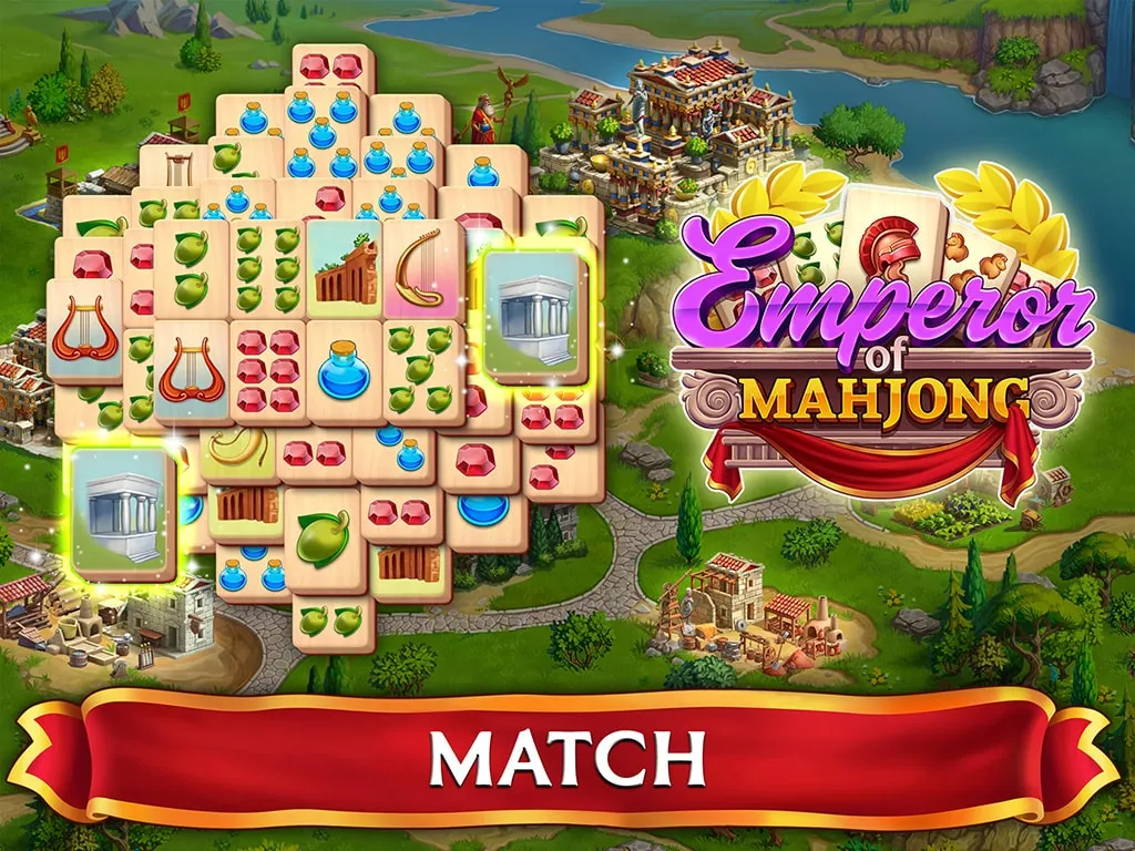 Emperor of Mahjong® - Free Ancient Rome Mahjong & City Building Game