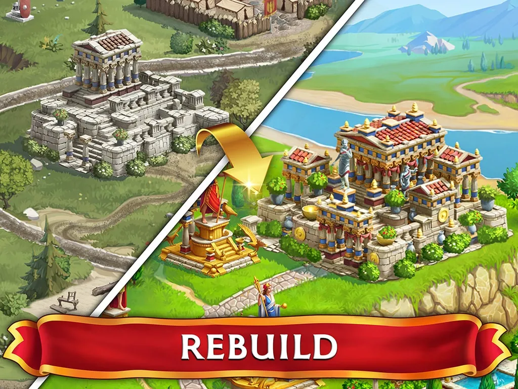 Emperor of Mahjong® - Free Ancient Rome Mahjong & City Building Game