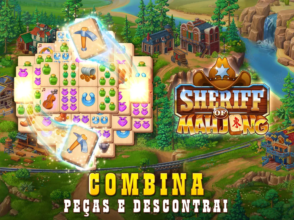 Sheriff of Mahjong®: jogo online gratuito de mahjong