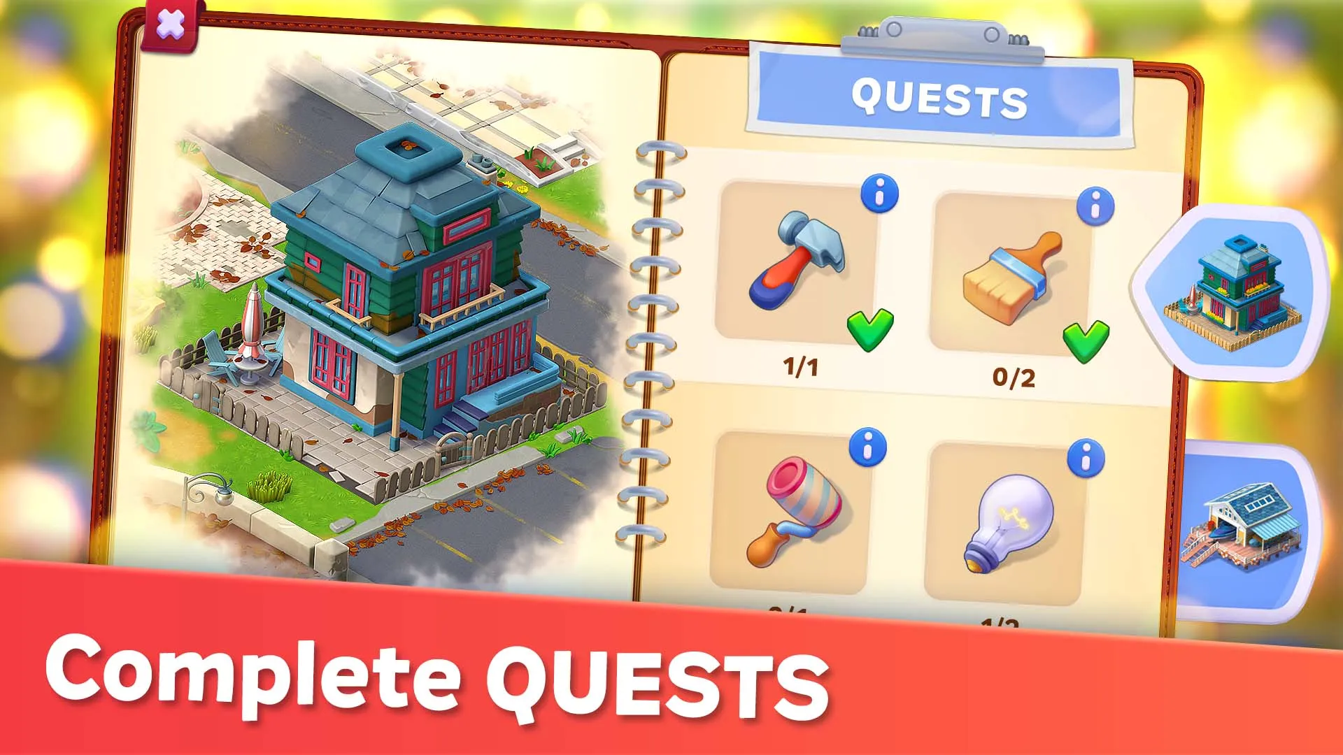 G5 Games - Bayside Merge: Renovation game